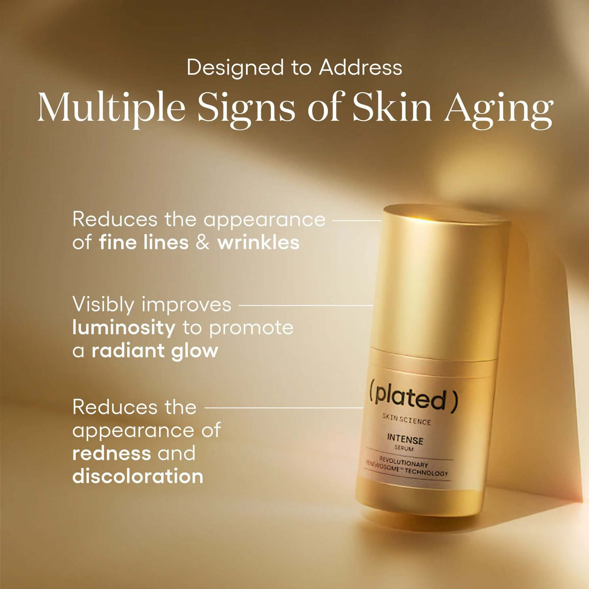 Plated Skin Science INTENSE Serum – Anti-Aging Serum – The Skin Spot